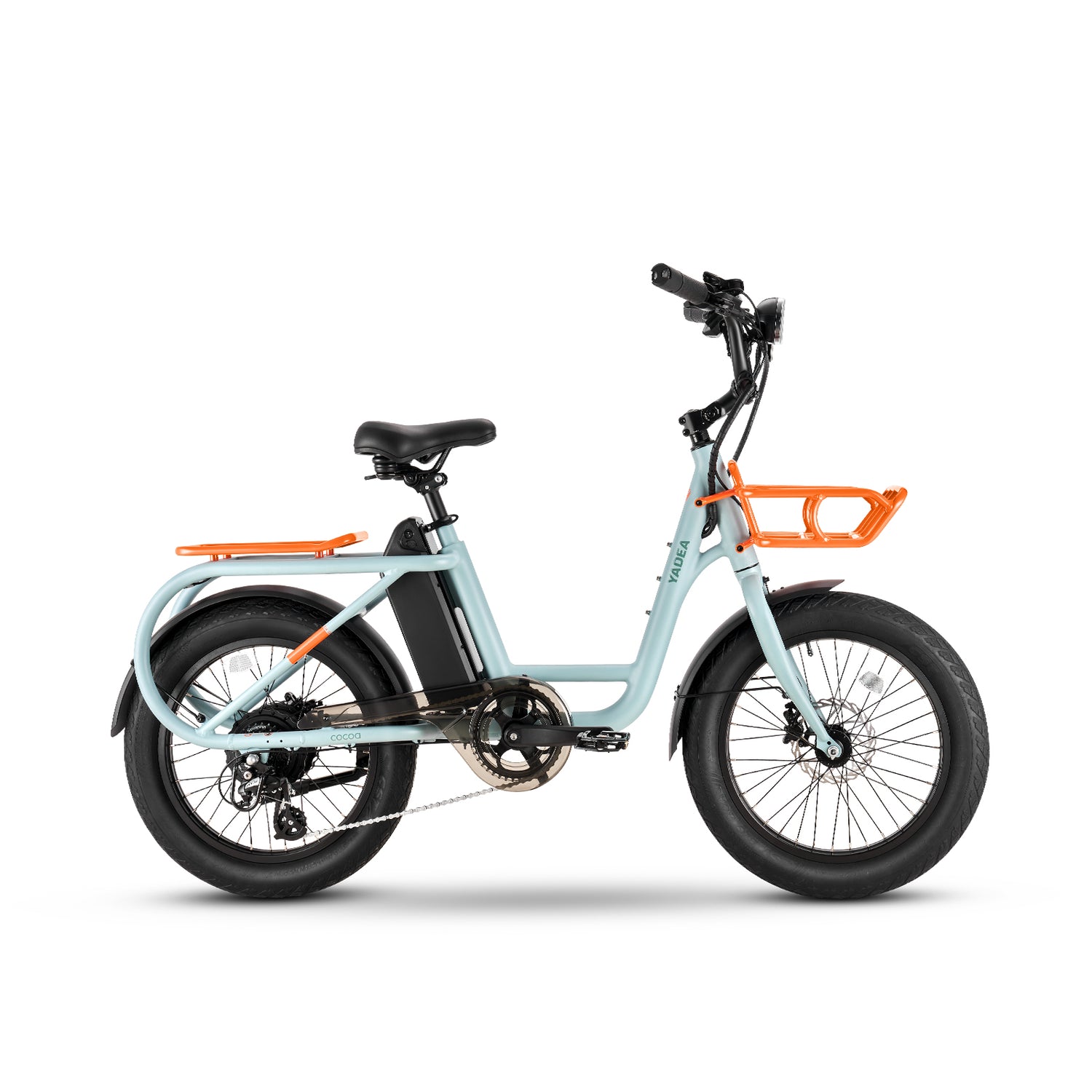 60 Miles Long Range Cargo Electric Bike Cocoa – Yadea Official Online Store
