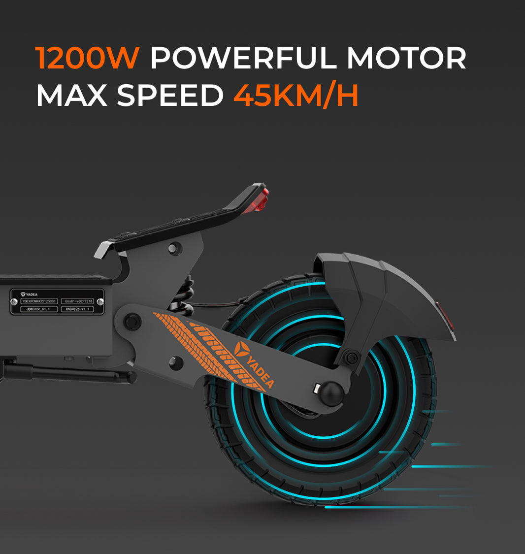 1200W Off Road Electric Scooter G10 – Yadea Official Online Store
