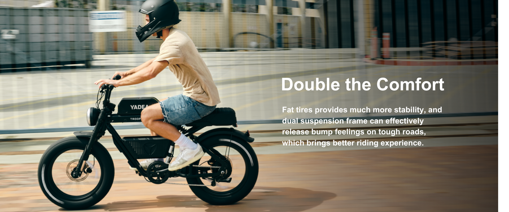 750W Comfortable Dual Suspension Ebike Trooper 01 – Yadea Official ...